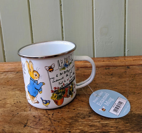 Peter Rabbit Enamel Mug – Cream Design